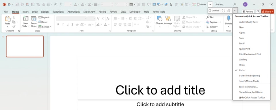 How to customize your PowerPoint toolbars – PowerTools How to customize your PowerPoint toolbars – PowerTools